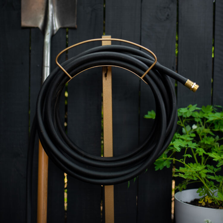 My DIY "Brass" Freestanding Hose Butler - A Home Is Announced