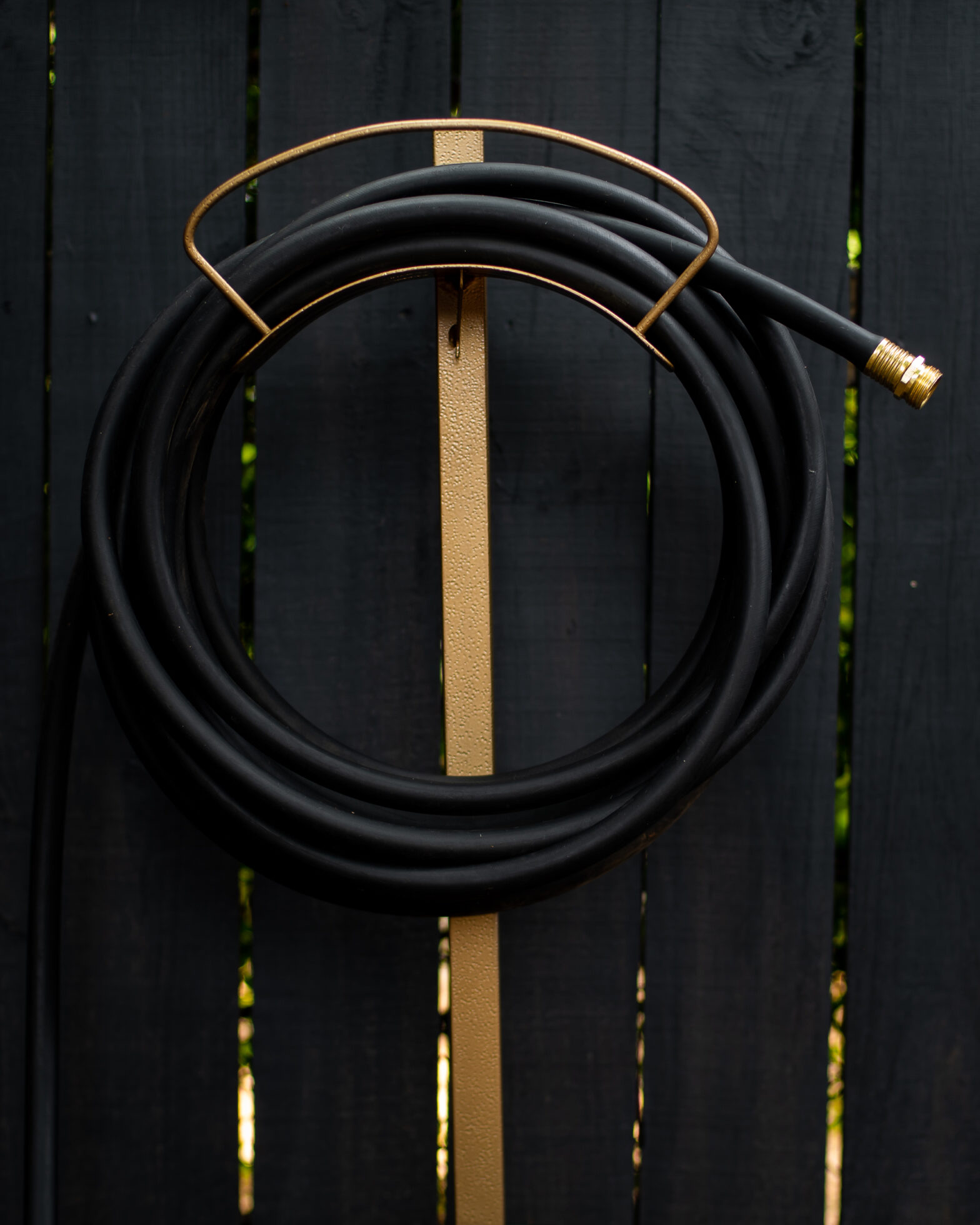 My DIY "Brass" Freestanding Hose Butler - A Home Is Announced