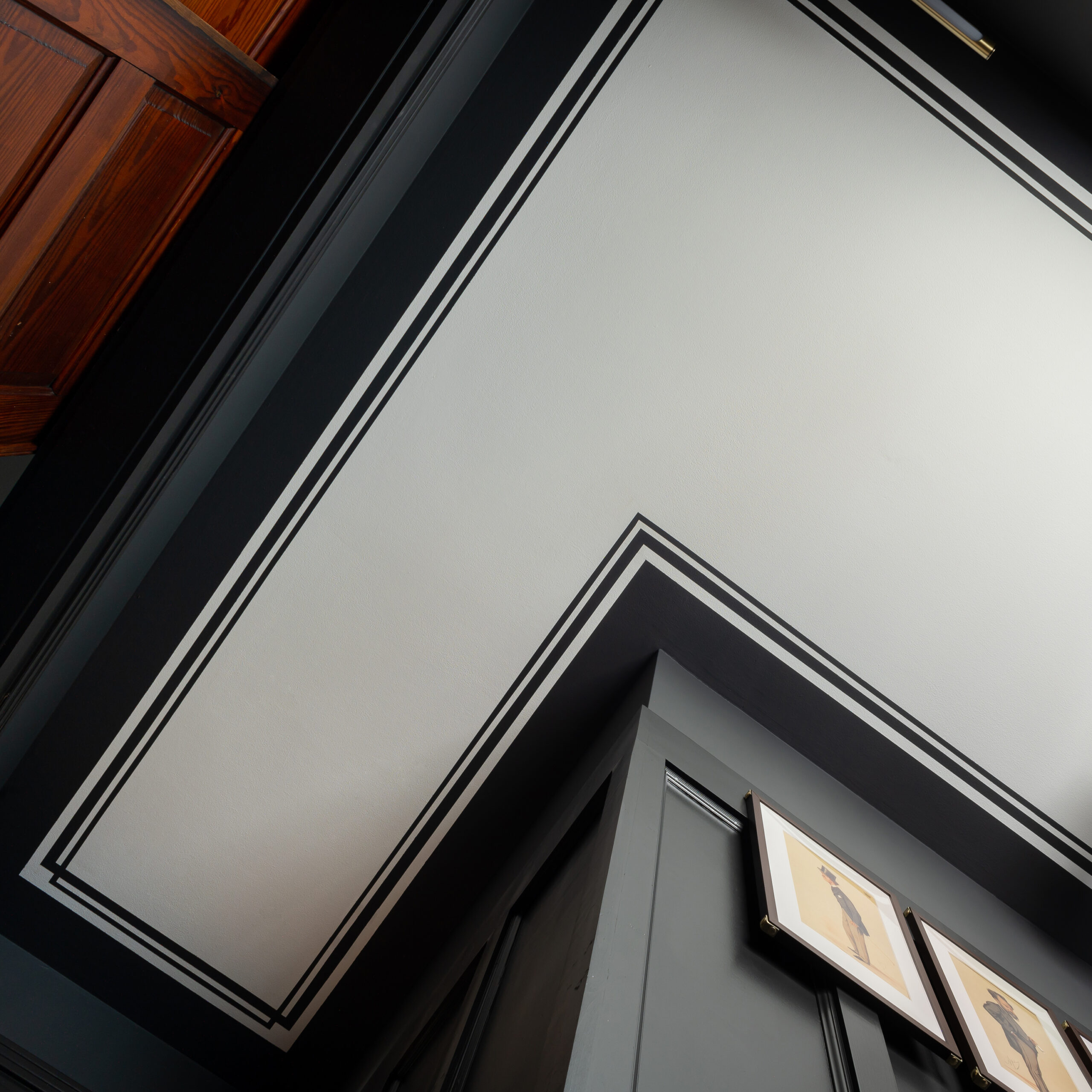 My DIY Art Deco Inspired Accent Ceiling - A Home Is Announced