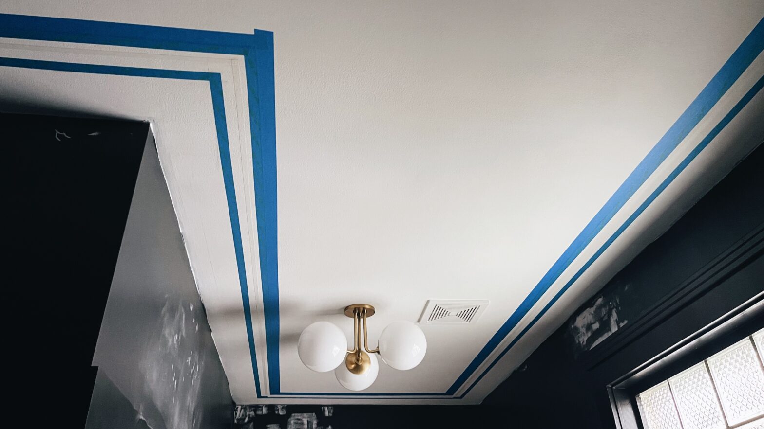 My DIY Art Deco Inspired Accent Ceiling - A Home Is Announced