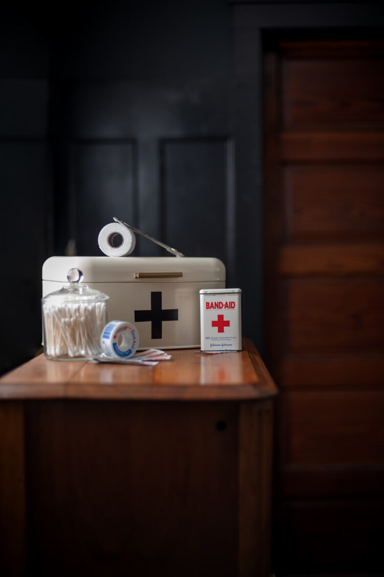 DIY Vintage Inspired First Aid Kit Box - A Home Is Announced