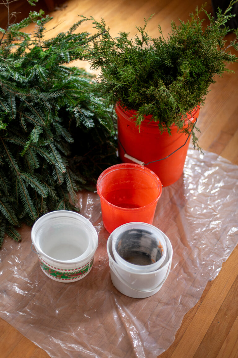 How To Make DIY Evergreen Garland Practically For Free - A Home Is ...