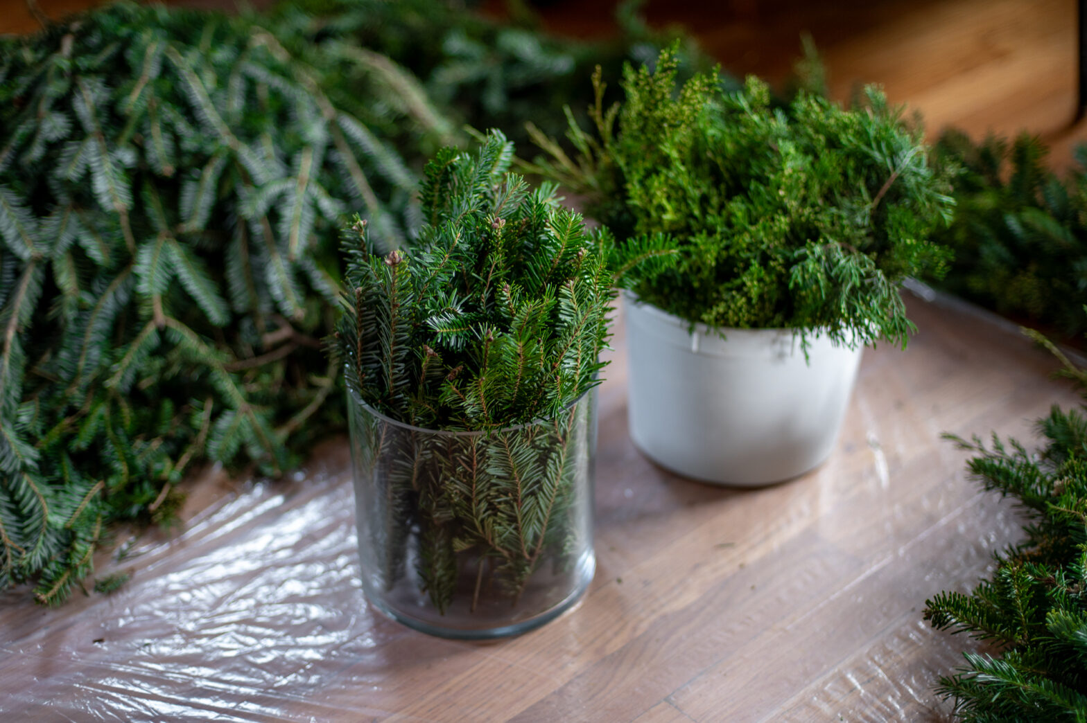How To Make DIY Evergreen Garland Practically For Free - A Home Is ...