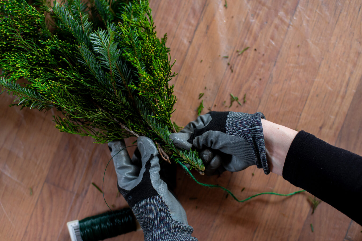 How To Make DIY Evergreen Garland Practically For Free - A Home Is ...