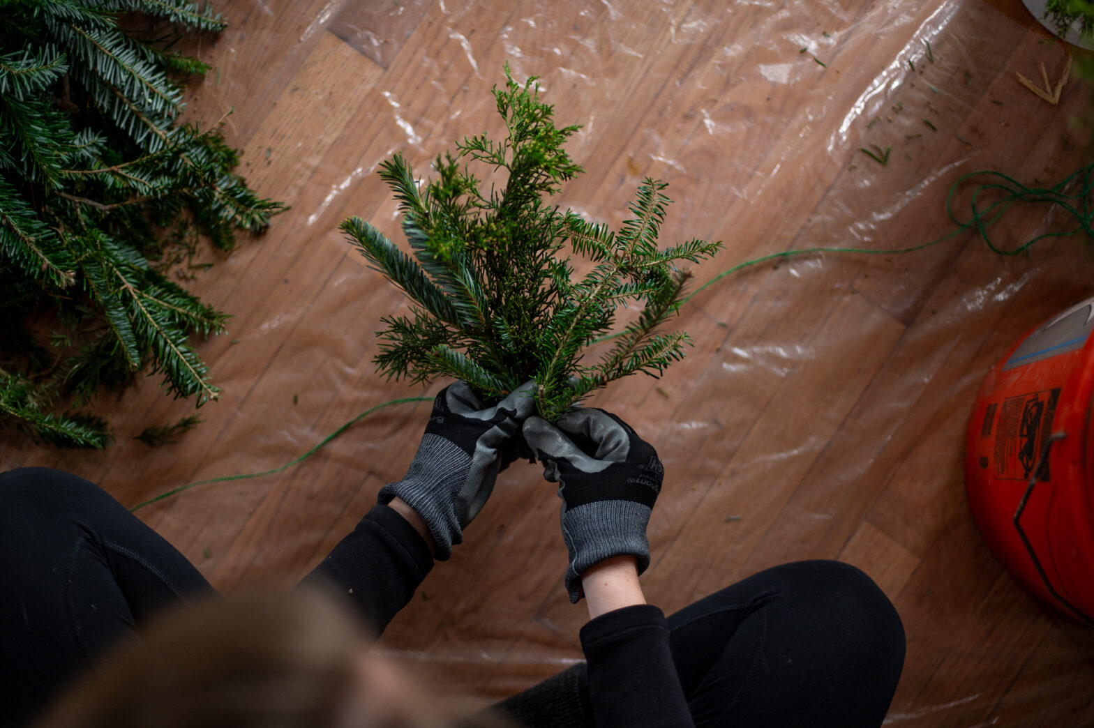 How To Make DIY Evergreen Garland Practically For Free - A Home Is ...