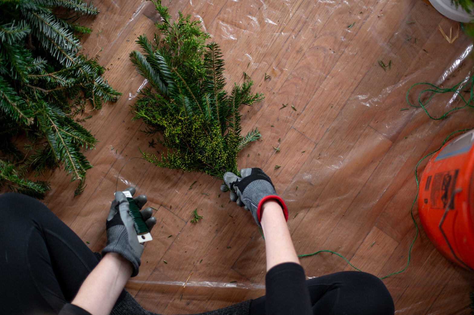 How To Make DIY Evergreen Garland Practically For Free - A Home Is ...