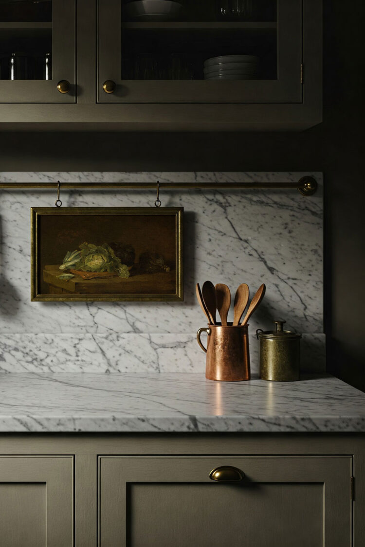 10 Classic Ways To Display Art In A Kitchen - A Home Is Announced