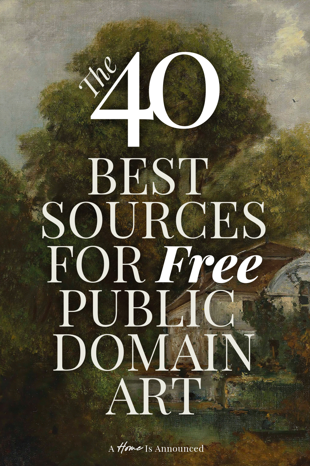 Public Domain Print Shop - A Home Is Announced