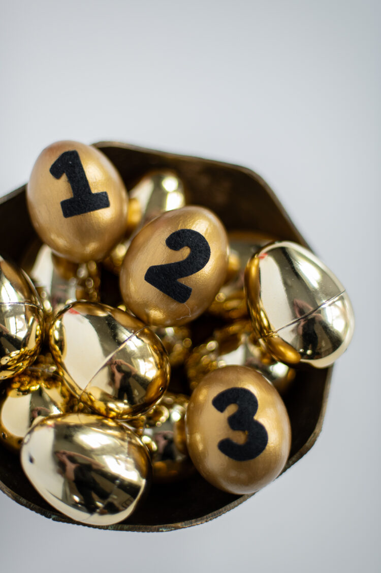 DIY Numbered Golden Easter Eggs (And 8 Creative Ideas For How To Use ...