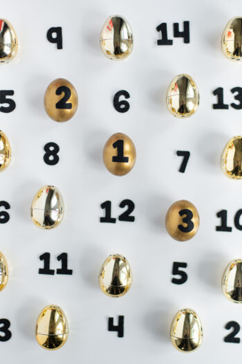 DIY Numbered Golden Easter Eggs (And 8 Creative Ideas For How To Use ...