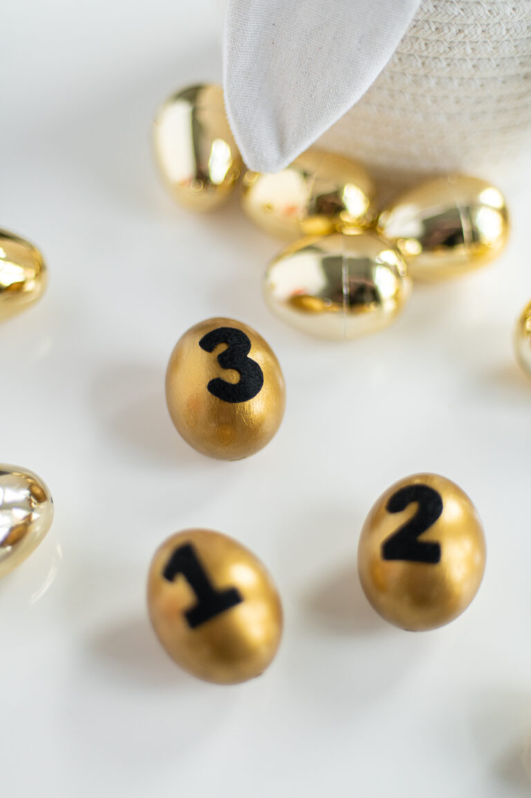 DIY Numbered Golden Easter Eggs (And 8 Creative Ideas For How To Use ...
