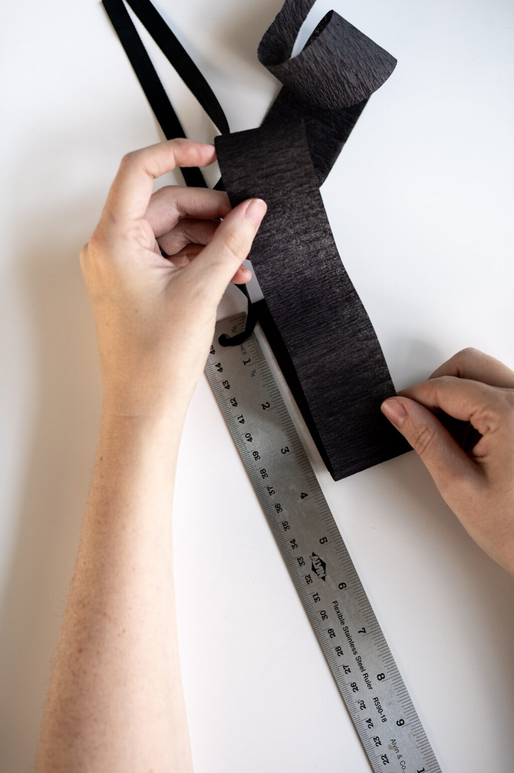 How to Make Black Streamer Roses for Elegant Halloween Decor - A Home ...