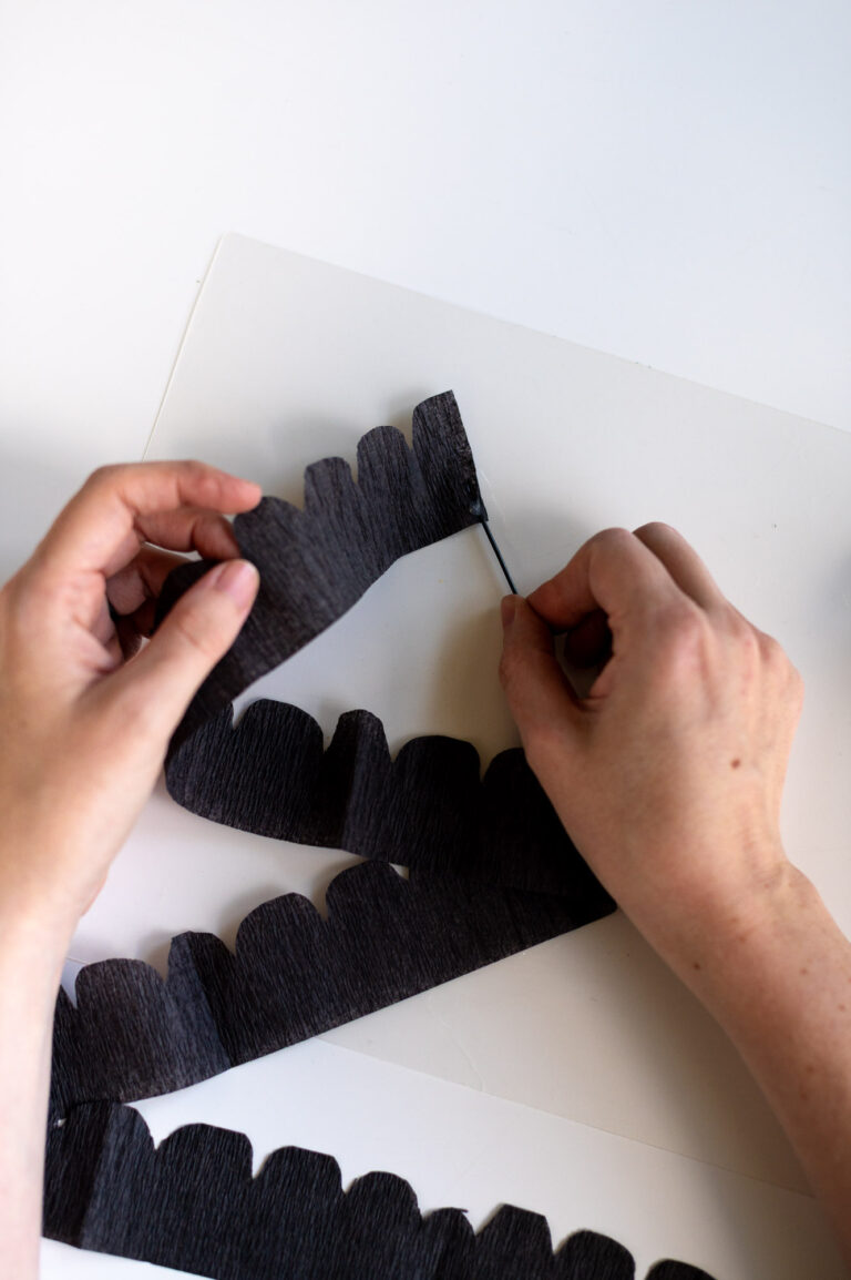 How to Make Black Streamer Roses for Elegant Halloween Decor - A Home ...