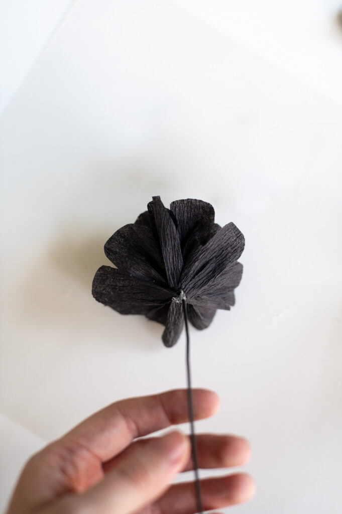 How to Make Black Streamer Roses for Elegant Halloween Decor - A Home ...