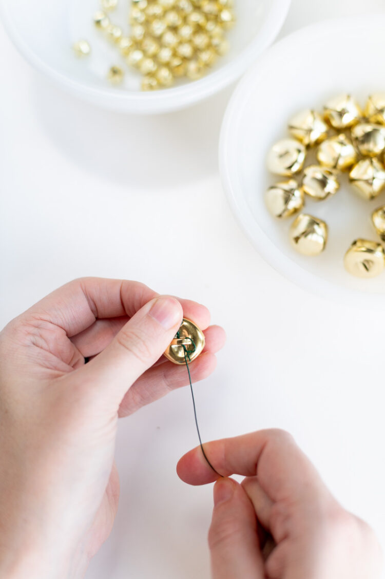 How To Make DIY Jingle Bell Christmas Garland - A Home Is Announced