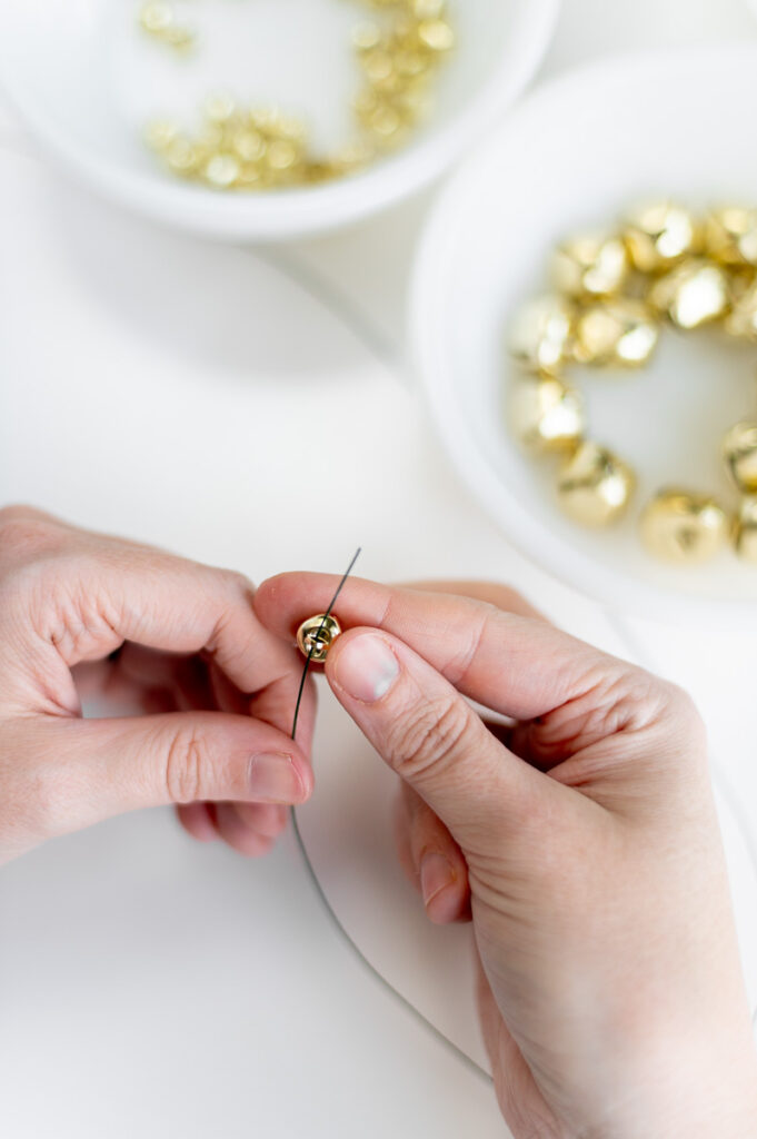 How To Make DIY Jingle Bell Christmas Garland - A Home Is Announced